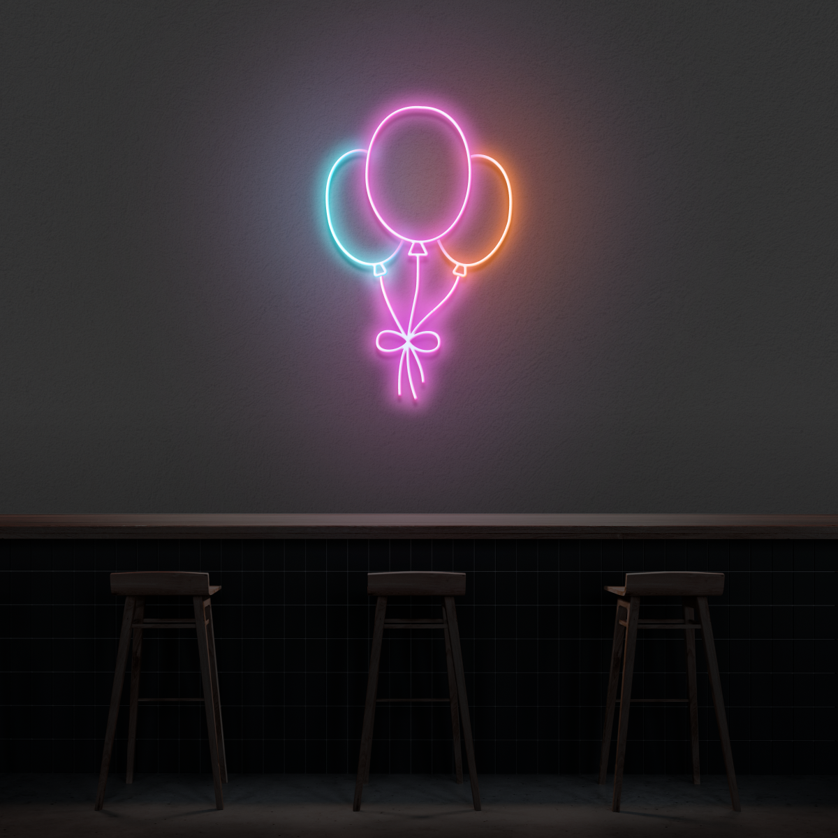 Balloons Neon Sign — The Neon Sign Co